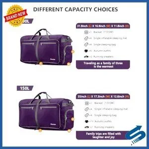 Bags | Large Foldable Travel Duffle Bag With Shoe Compartment ...
